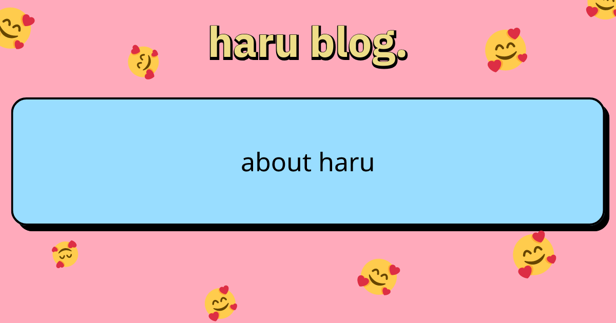 haru blog